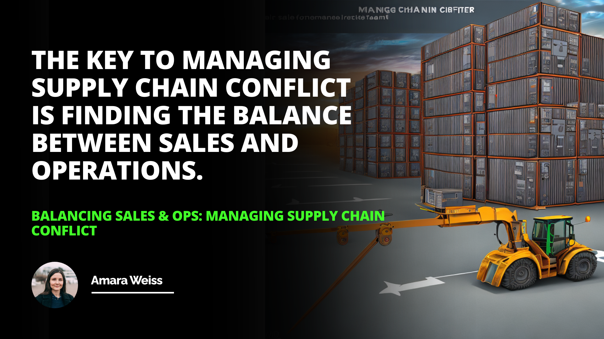 Balancing Sales & Ops: Managing Supply Chain… | IIENSTITU