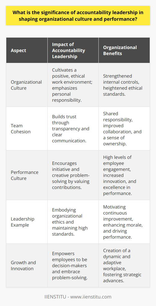 Leading with Accountability: HR Management | IIENSTITU