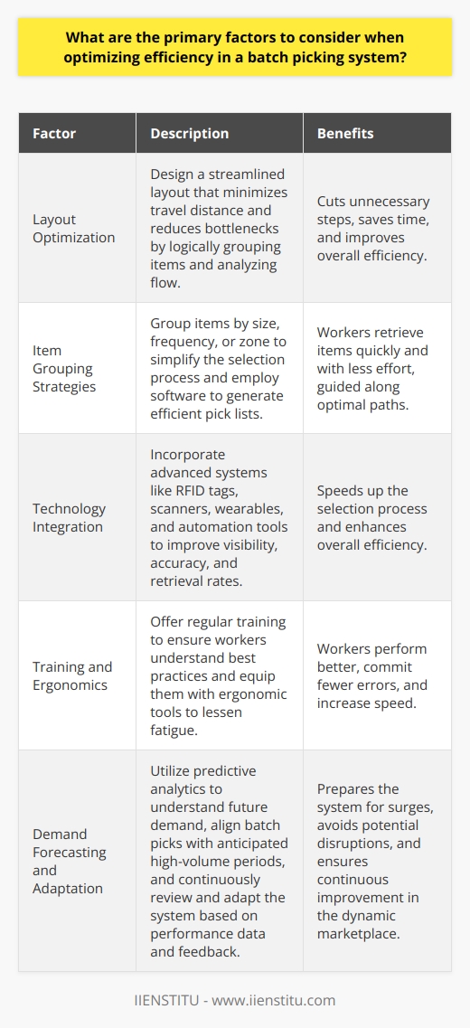 Optimizing Efficiency: A Comprehensive Examination of Batch Picking | IIENSTITU