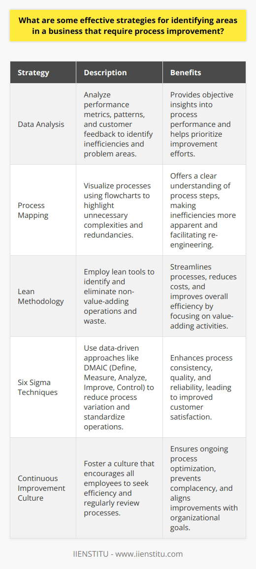 Process Improvement: Efficiency Mechanisms for… | IIENSTITU