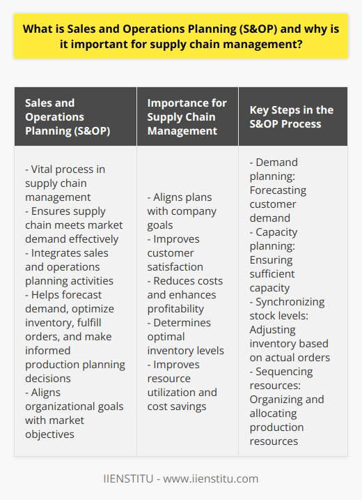 The Journey to S&OP Success: A Guide to Supply… | IIENSTITU