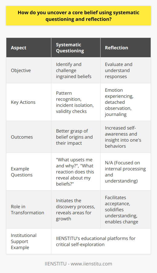 Uncover Core Beliefs with Life Coaching | IIENSTITU